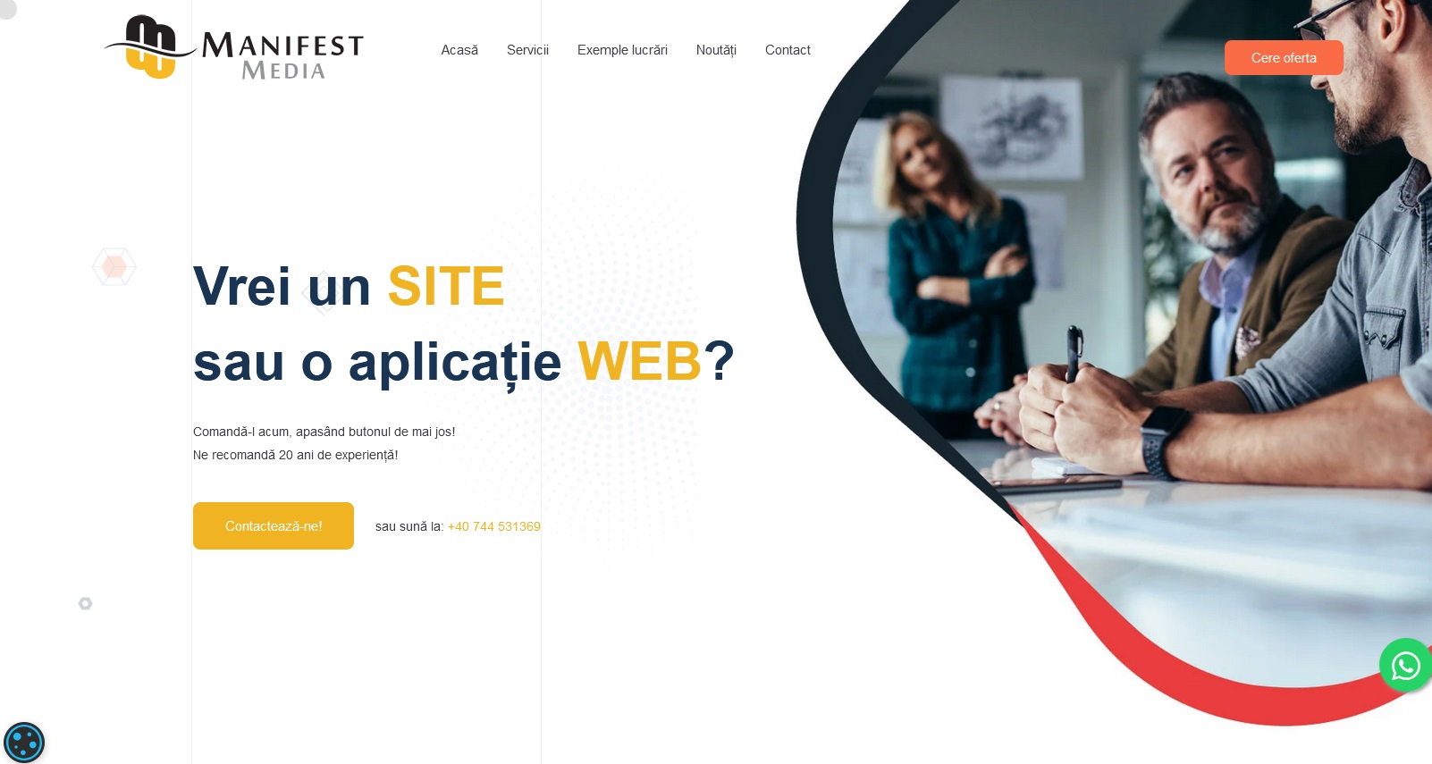 Exemple lucrări creare site web, dezvoltare aplicații online